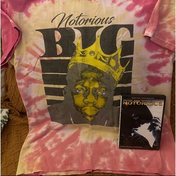 The Notorious BIG | Shirts | The Notorious Big Tshirt L On Tie Dye Pink ...